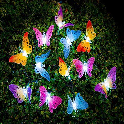 Uonlytech 3pcs 12 Solar Outdoor Christmas Lights Led Butterfly Lights Solar Outdoor Butterfly Decor Solar Lights Outdoor Solar Butterfly Lights Outdoor Out Door Decor Accessories