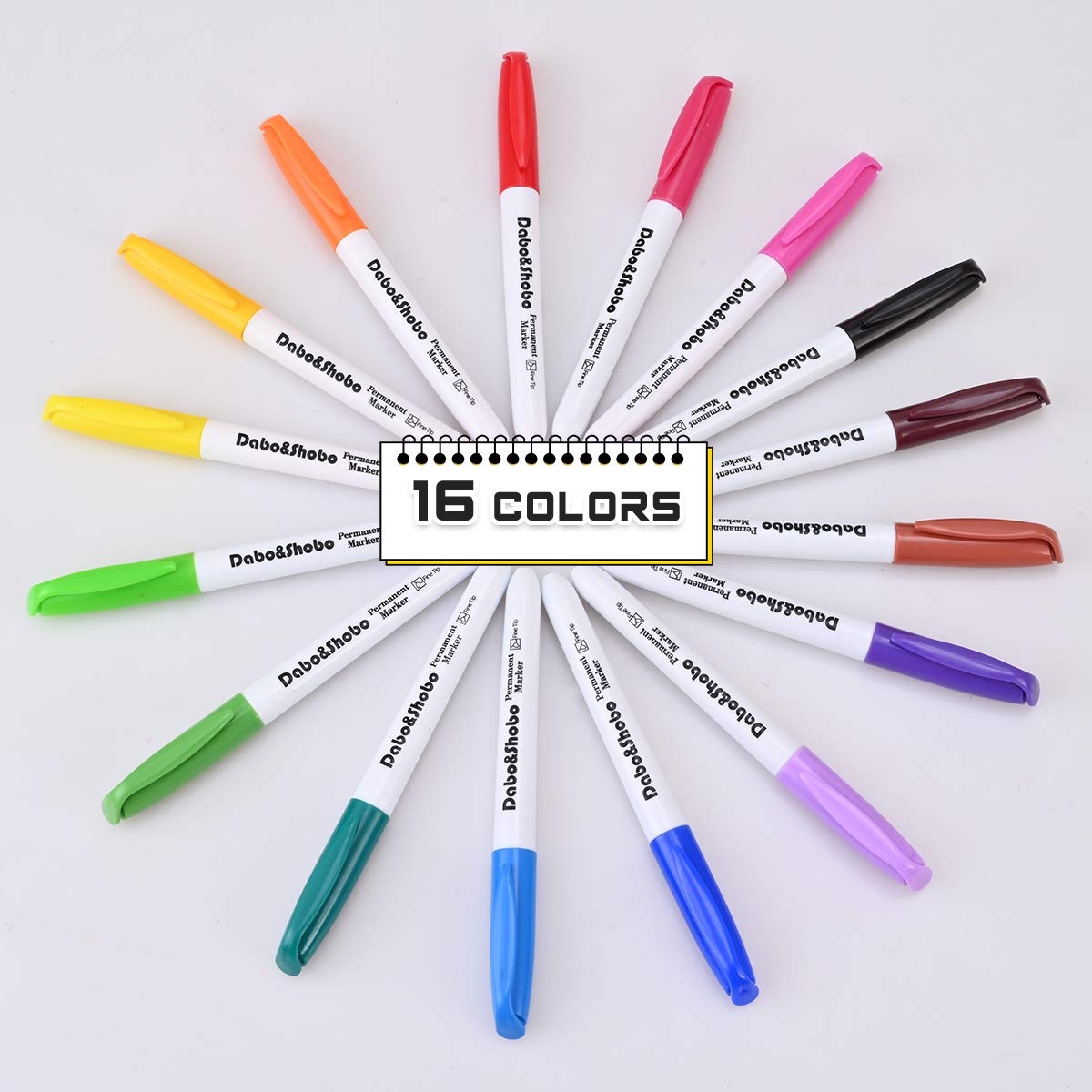 Dabo & Shobo Marking Pen 36 Thread Set, Fine Nib Marking, Multi Color, Fast Drying, Suitable For Classroom Office Meeting