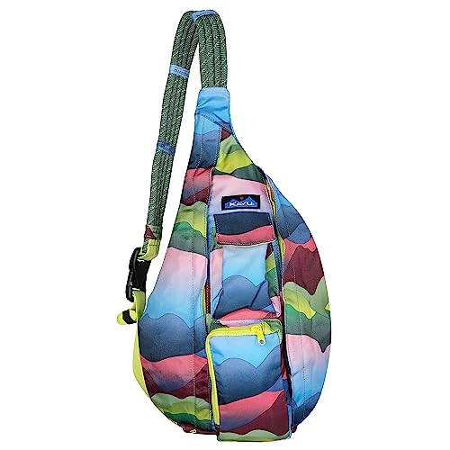 KAVU Original Rope Sling Bag with Adjustable Rope Shoulder Strap - Mountain Fade