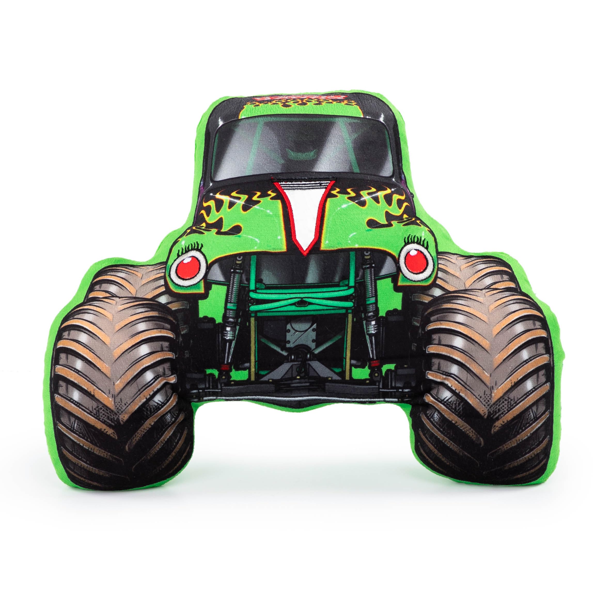 Jay Franco Monster Jam Grave Digger Nogginz Set - 40 x 50 Inch Lightweight Travel Throw Blanket & Pillow - Kids Super Soft 2 Piece Bedding Set