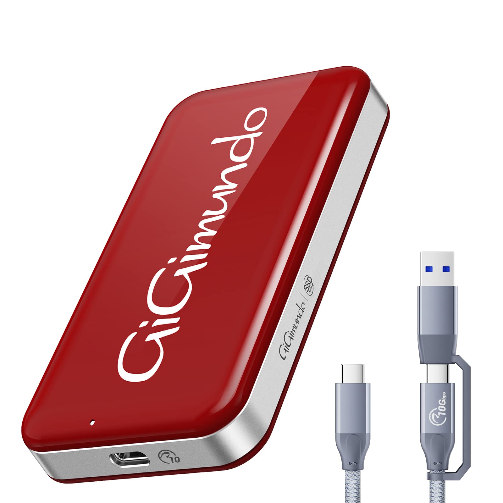 GiGimundo 1TB External SSD - Up to 1210MB/S Data Transfer - USB 3.2 Gen2 High-Speed USB-C Solid State Drive for Xbox Series X/S, PS5, PC, Laptop, Smartphones
