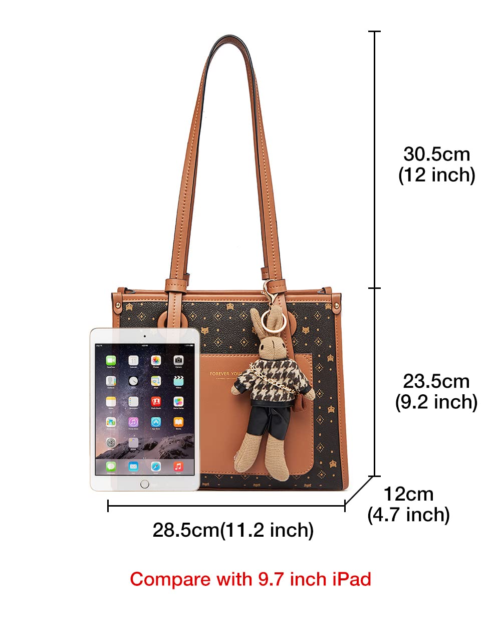 FOXLOVER Fashion Shoulder Purses for Women Ladies Designer Small Tote Bag
