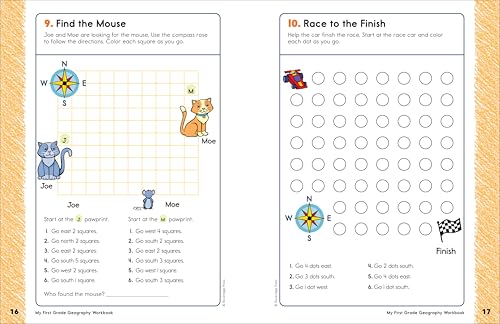 My First Grade Geography Workbook: 101 Games & Activities To Support First Grade Geography Skills (My Workbook)