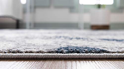 Rugs.com Charleston Collection Rug β 8' x 10' Gray Low-Pile Rug Perfect for Living Rooms, Large Dining Rooms, Open Floorplans