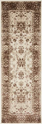 Unique Loom Rushmore Collection Area Rug - Lincoln (2'x 6' 1" Runner, Cream/ Beige)