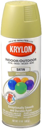 Krylon K05200207 Avocado 'Satin Touch' Decorator Spray Paint - 12 oz. Aerosol