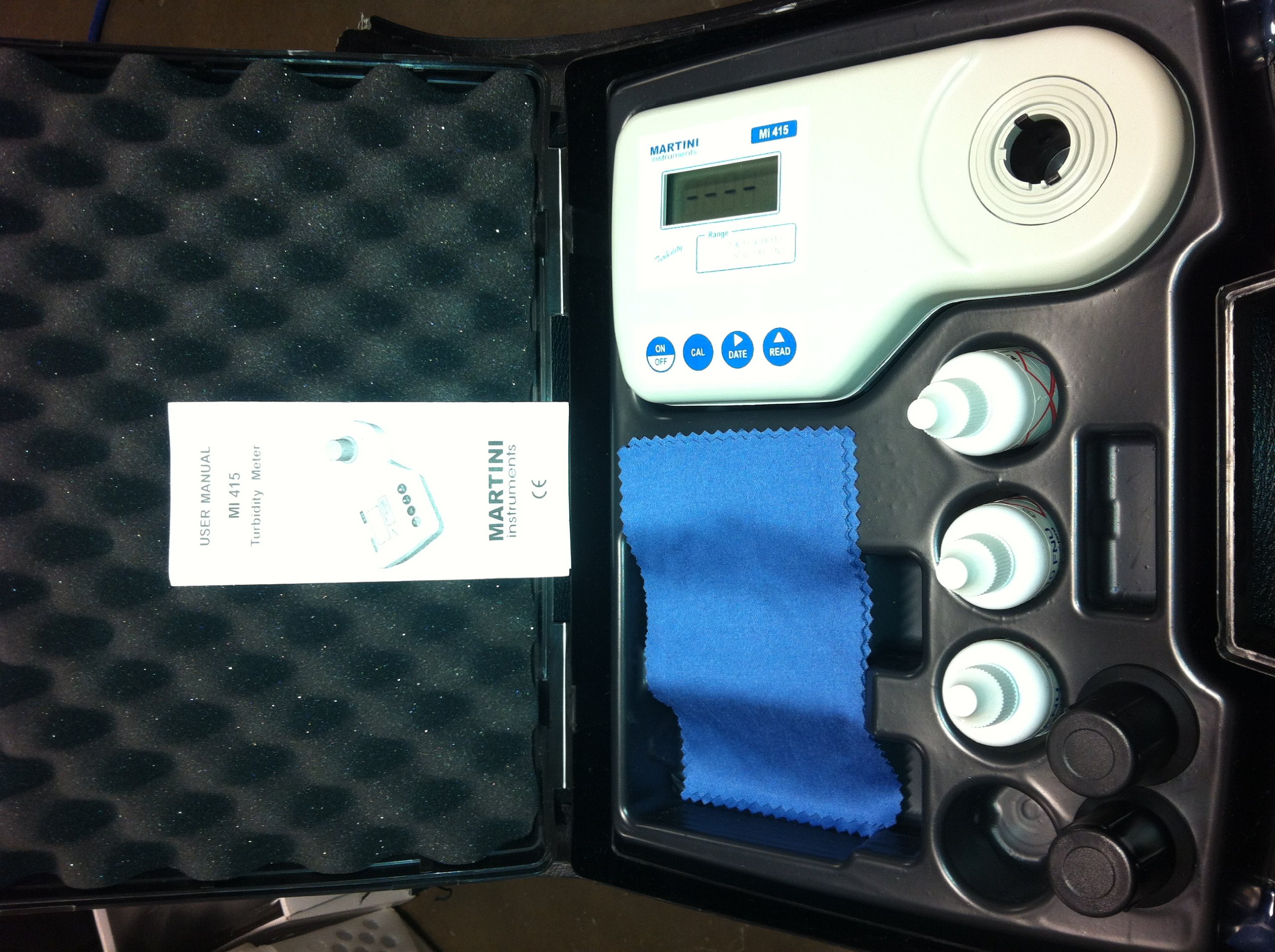 Milwaukee Instruments Mi415 Turbidity Meter with FTU Scale, 0 Degree C to 50 Degree C Temperature Range, 52 mm Height, 104 mm Width, 192 mm Length