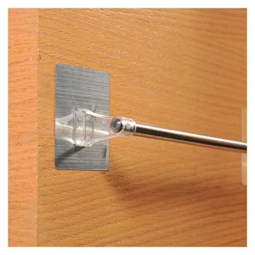 STARMS Stainless Steel Bath Towel Holder Self Adhesive Wall Mounted Hanger Towel Rack Single Rod Organiser for Home Kitchen