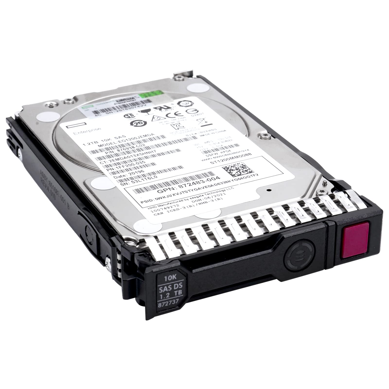 Enterprise Hard Drive Replacement for 872479-B21 Compatible with HPE 1.2TB 10K 12G SAS DS G9 G10 872737-001 876938-002(with Tray)