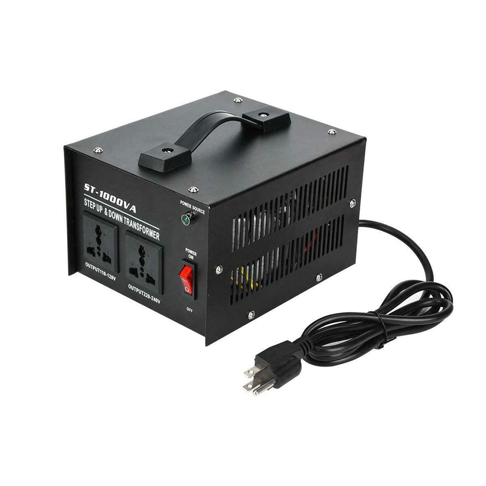 MYOYAY 1000W Voltage Converter Transformer Step Up/Down 110V to 220V Voltage Converter with Circuit Breaker Protection Temperature Control Step Up Transformer for US to Euro Asia Appliances