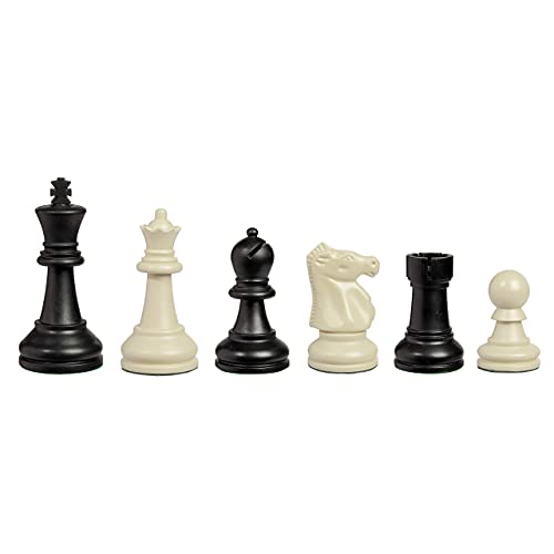 WE Games Tournament Roll Up Chess Board + Bobby Fischer Ultimate Tournament Staunton Chess Pieces
