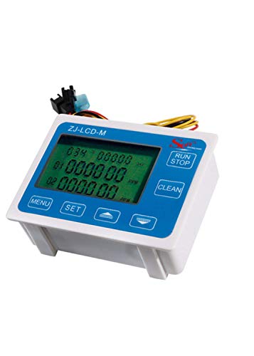 GREDIA Digital LCD Display Quantitative Controller Water Control + 3/4" Hall Effect Flow Sensor Flowmeter