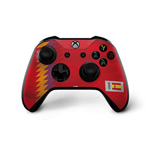 Skinit Decal Gaming Skin Compatible with Xbox One X Controller - Officially Licensed Skinit Originally Designed Spain Soccer Flag Design