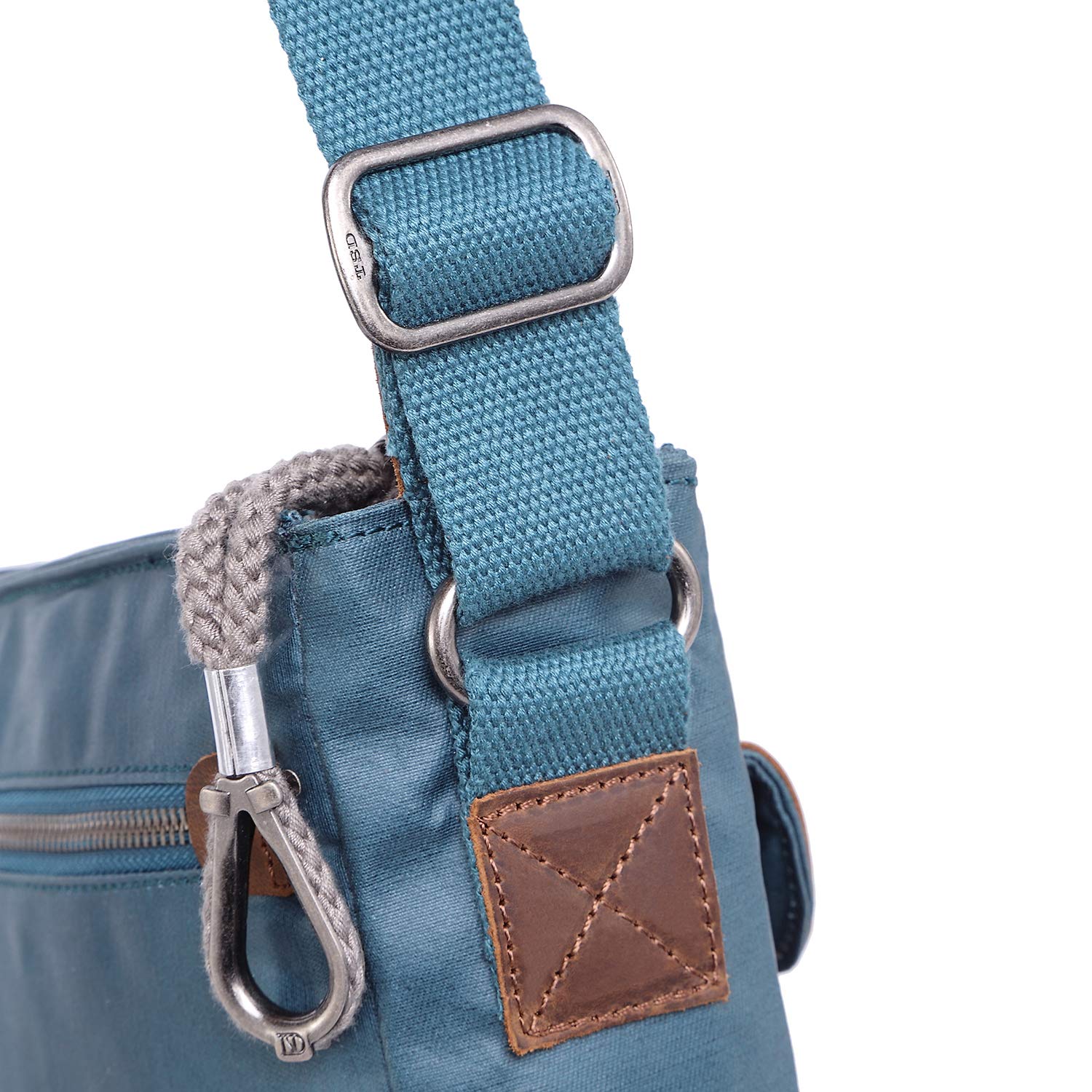 Urban Light Coated Canvas Crossbody Bag (Kale)