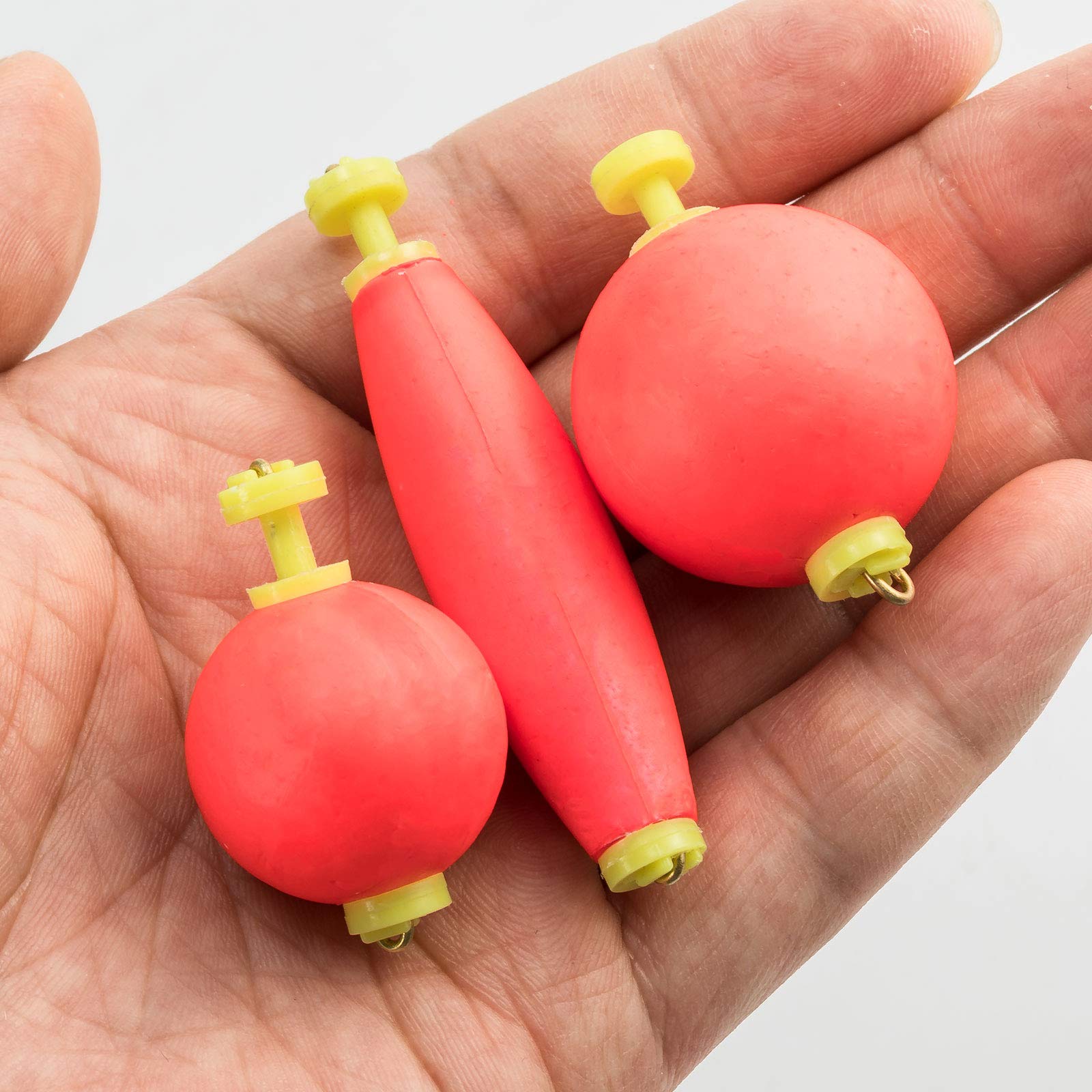 Dr.Fish 10pcs Snap on Fishing Bobber Unweighted EVA Foam Spring Push Button Float Cigar Float Oval Strike Lndicator Fishing Gear Supplies