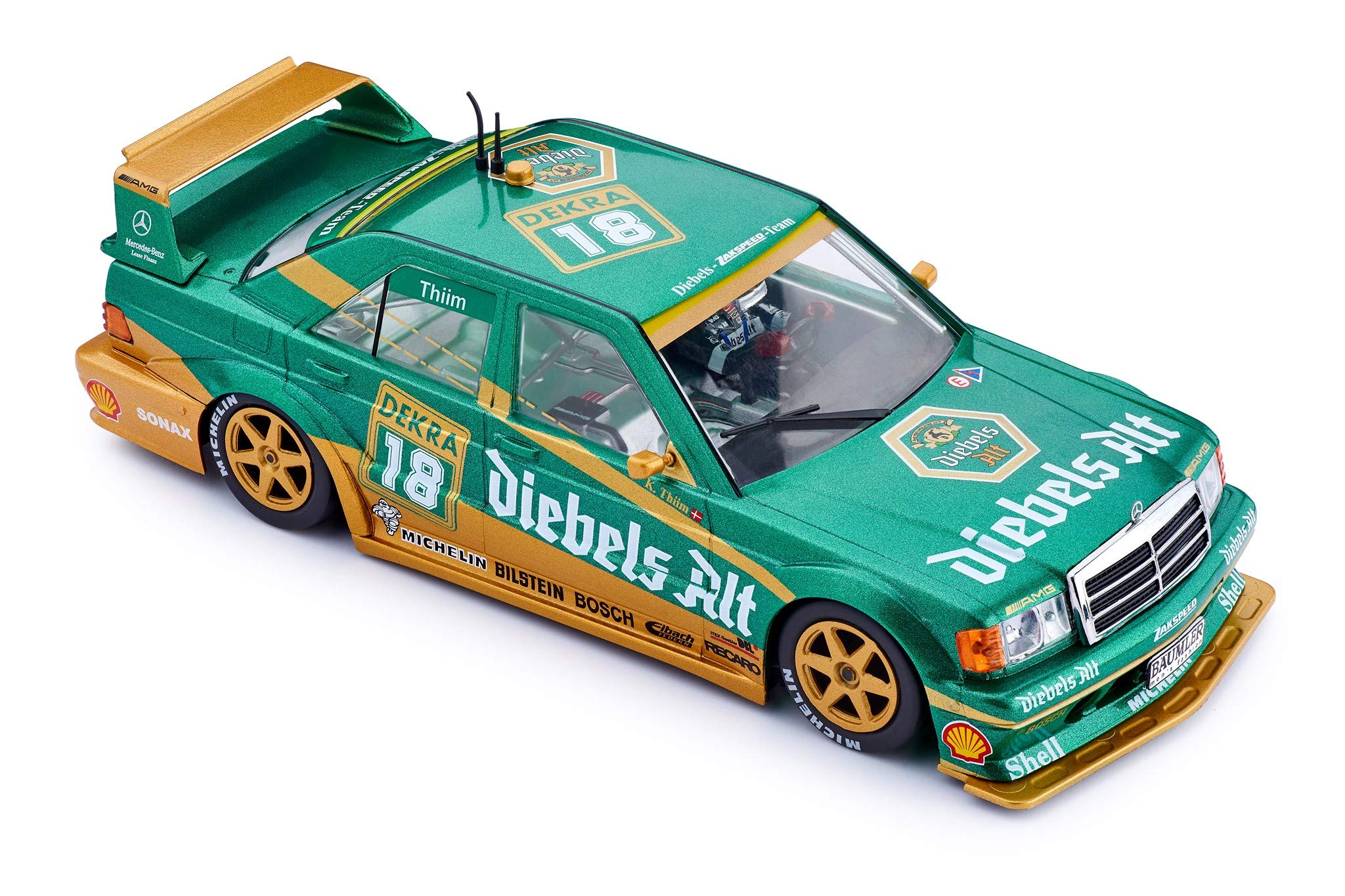 Slot.it Mercedes 190e 'Diebels Alt' 1st Zolder 1992 1:32 Performance Slot Race Car SICA44A