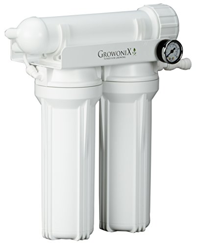 GROWONIX EX200-KDF 200 Gallon Per Day Reverse Osmosis System Ultra High Flow Rate Water Purification Filter for Hydroponics Gardening Drinking H20 Coffee Point of use On Demand Purifier
