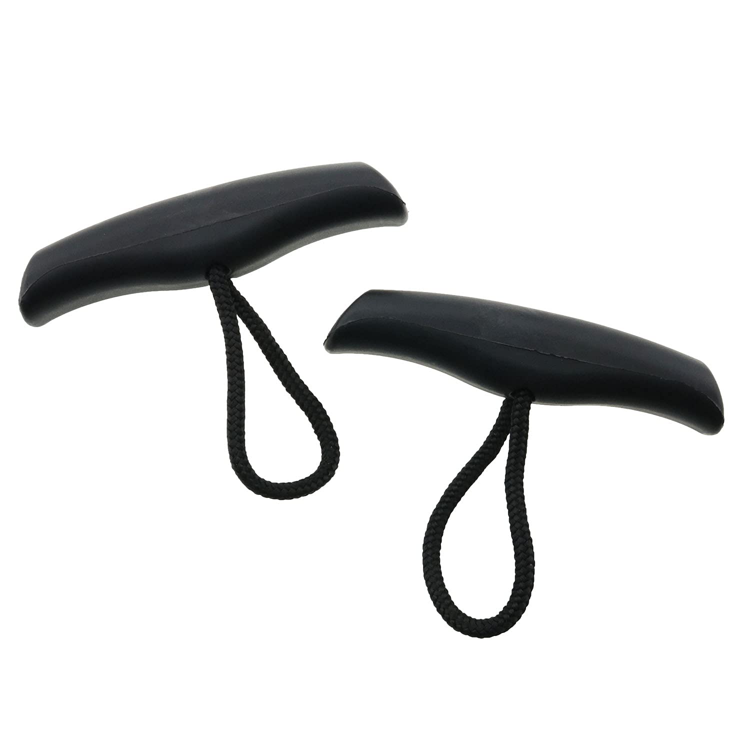 CSNSD Kayak Carry Handle 2Sets Marine Boat Kayak Canoe Carrying Pull Toggle T-Handles with Cord and Pad Eyes Screws