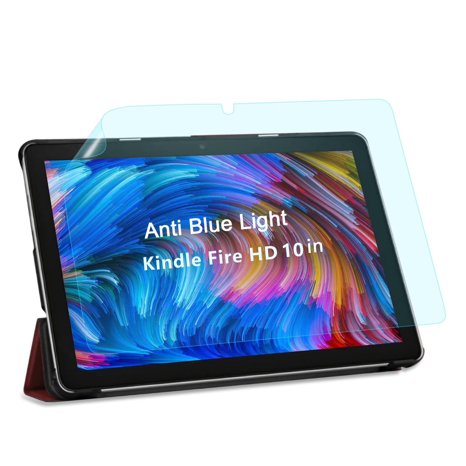 YEAHTU Fire HD 10 Screen Protector, Blue Light Blocking Filter for New 10.1" Fire HD 10 Tablet/Fire HD 10 Kids/Fire HD 10 Kids Pro/Fire HD 10 Plus (11th Gen, Released 2021)