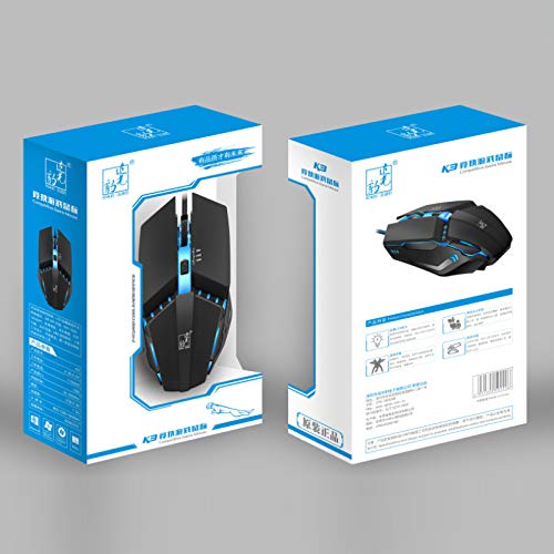 USB Wired Gaming Mouse - 7 Color Lighting,6 buttons,1600DPI - Adjustable Gaming Mouse Mice For Computer