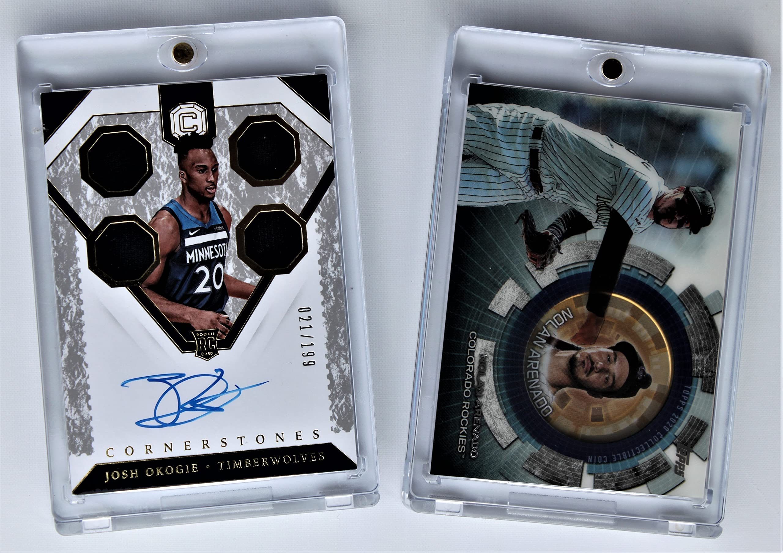UVBLOC One Touch Card Holder 180pt Magnetic Baseball Jersey Patch Protectors Sleeves Cases for Trading Sports Cards