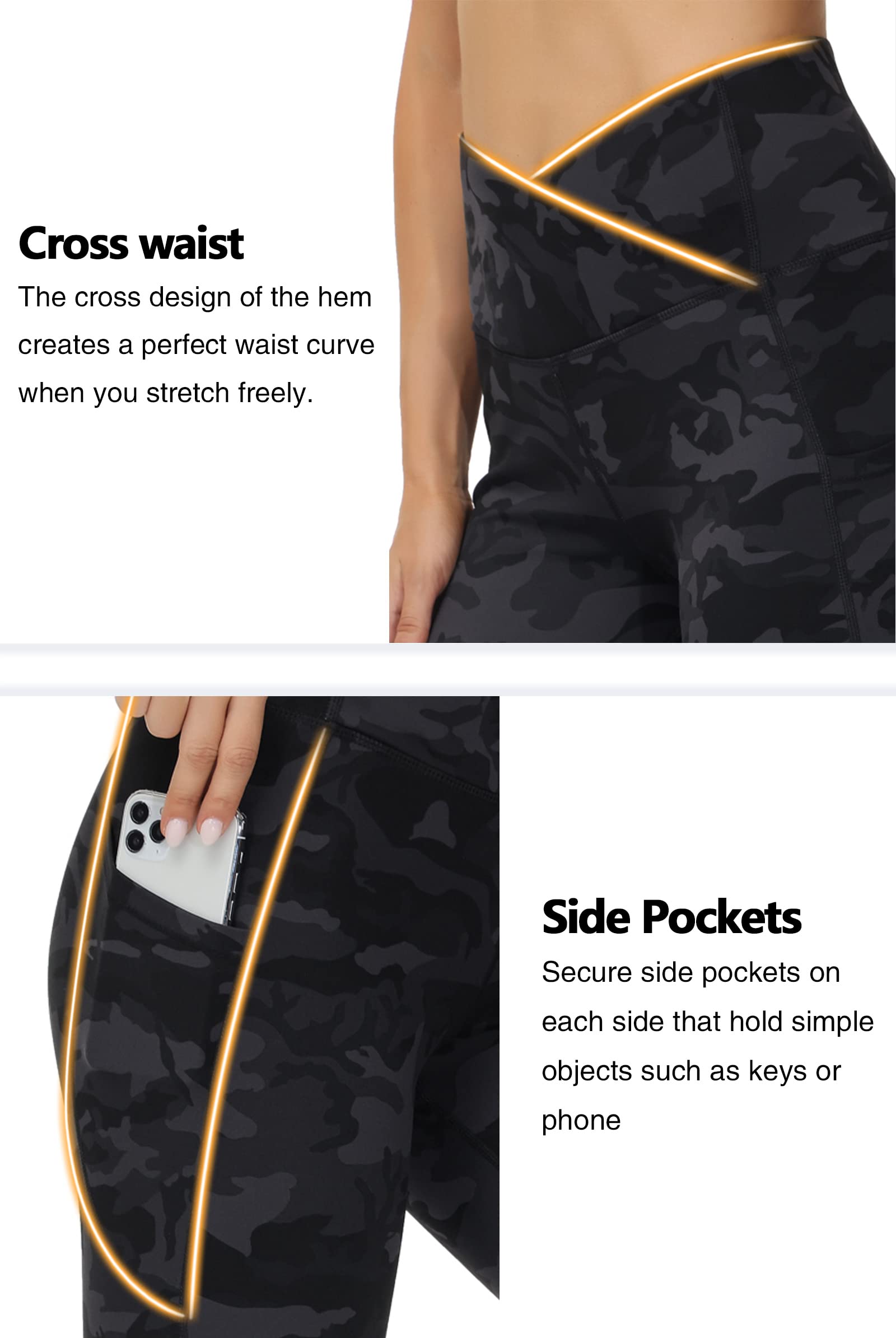 Dragon Fit High Waist Yoga Pants for Women Butt Lifting Gym Workout Running Leggings with Pockets
