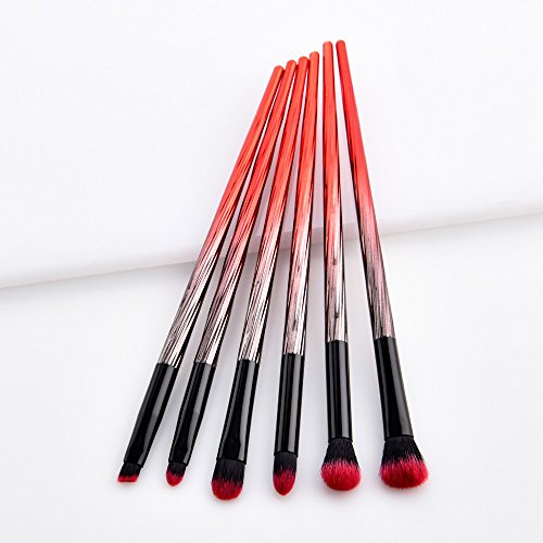 Glitter Brushes for Makeup 6Pcs Pro Makeup Brushes Set Foundation Powder Eyeshadow Eyeliner Lip Brush Tool Natural Hair Brush