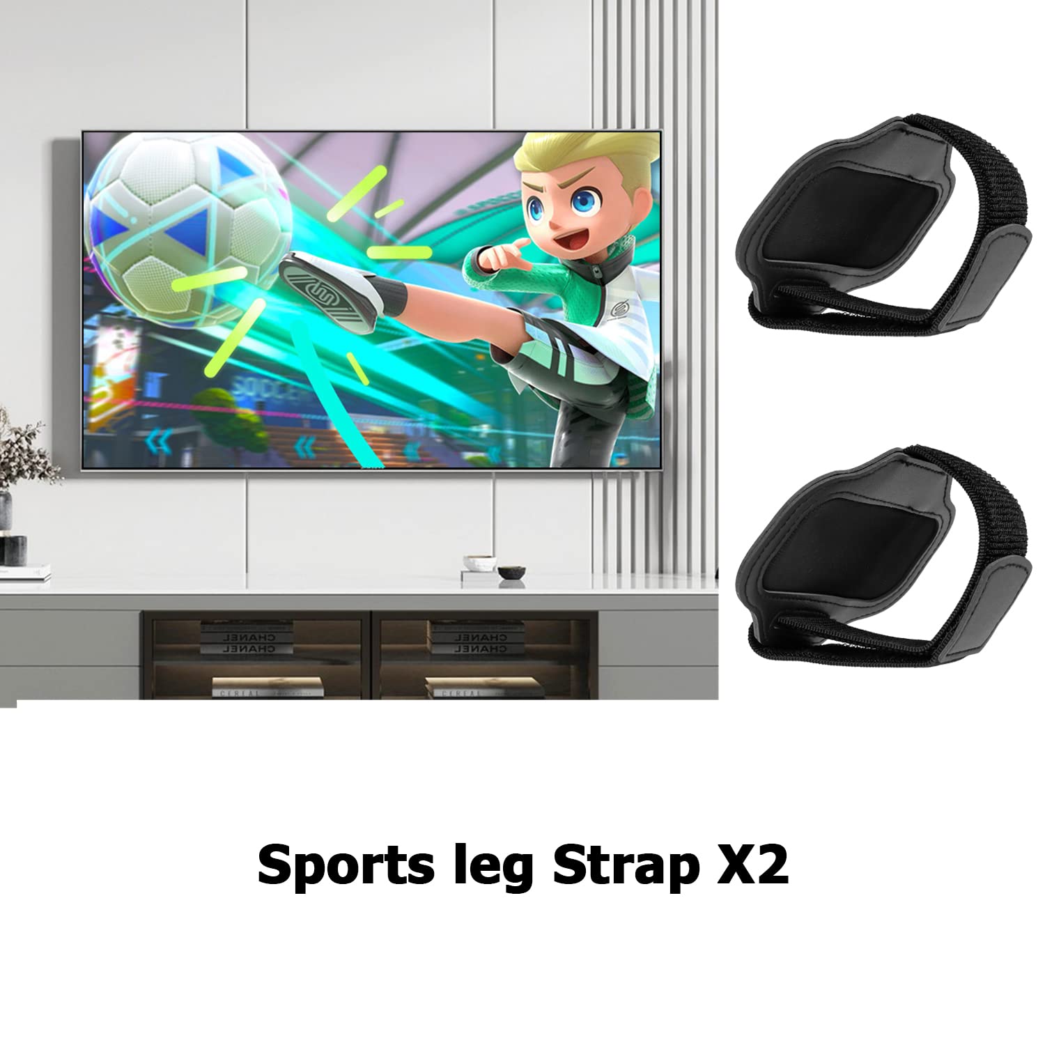 Ermorgen Switch Sports Accessories Bundle, 12 in 1 Detachable Kit for Nintendo Switch & Switch OLED, Joycon Grip for Sport Game, Leg Straps, Tennis Badminton Rackets, Golf Club and Sword Controller