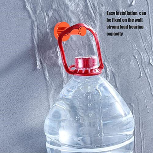 LIZEALUCKY Retro Bath Towel Hooks Aluminum Towel Hook Heavy Duty Wall Coat Hanger for Balcony Kitchen for Bathroom Kitchen Garage Hotel (Orange)