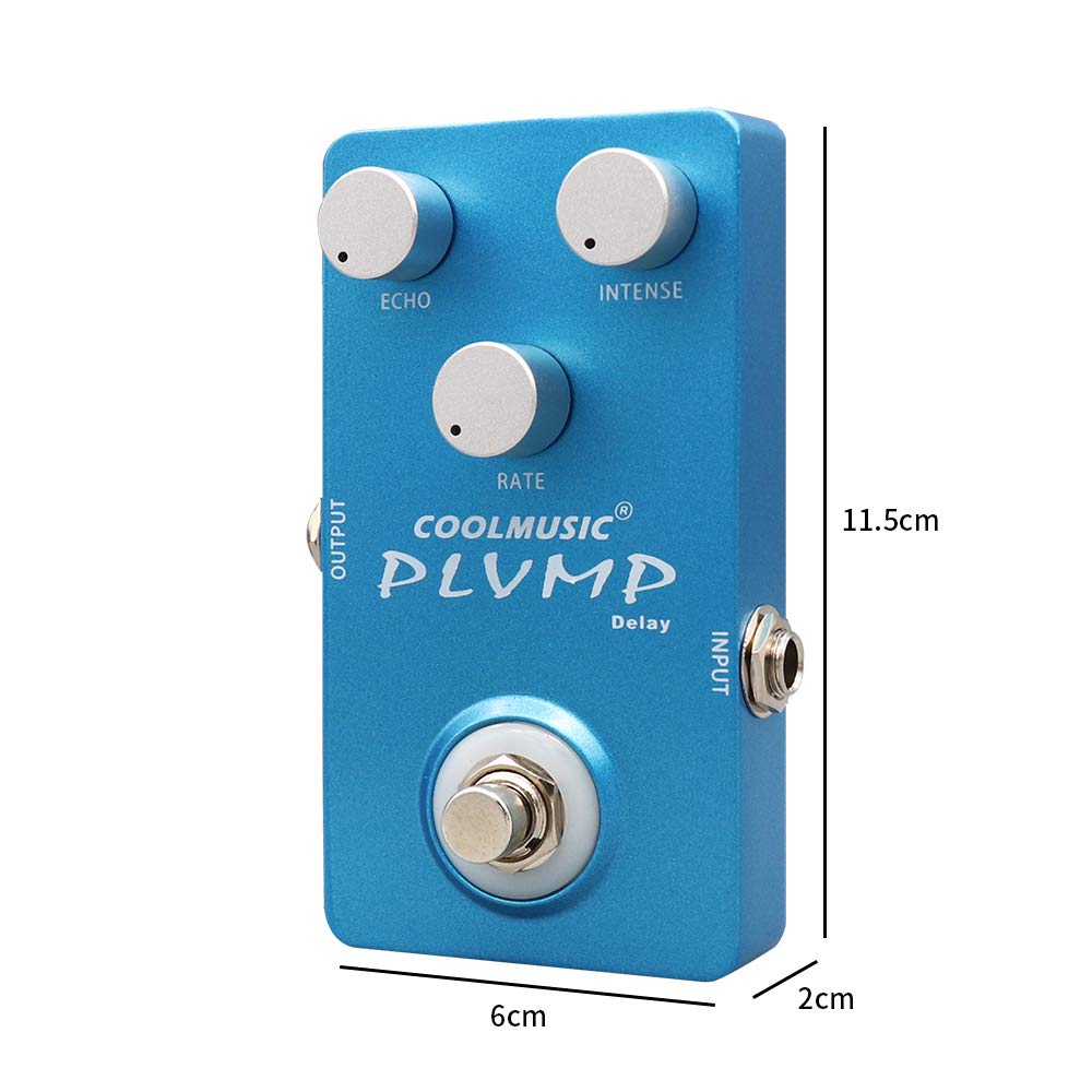 Coolmusic C-DE01 Guitar Delay Pedal Bass Delay Effect Pedal