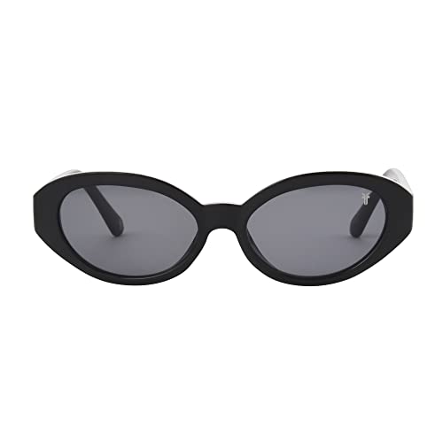 Frye Ruby Women's Oval Sunglasses, Black, 53mm