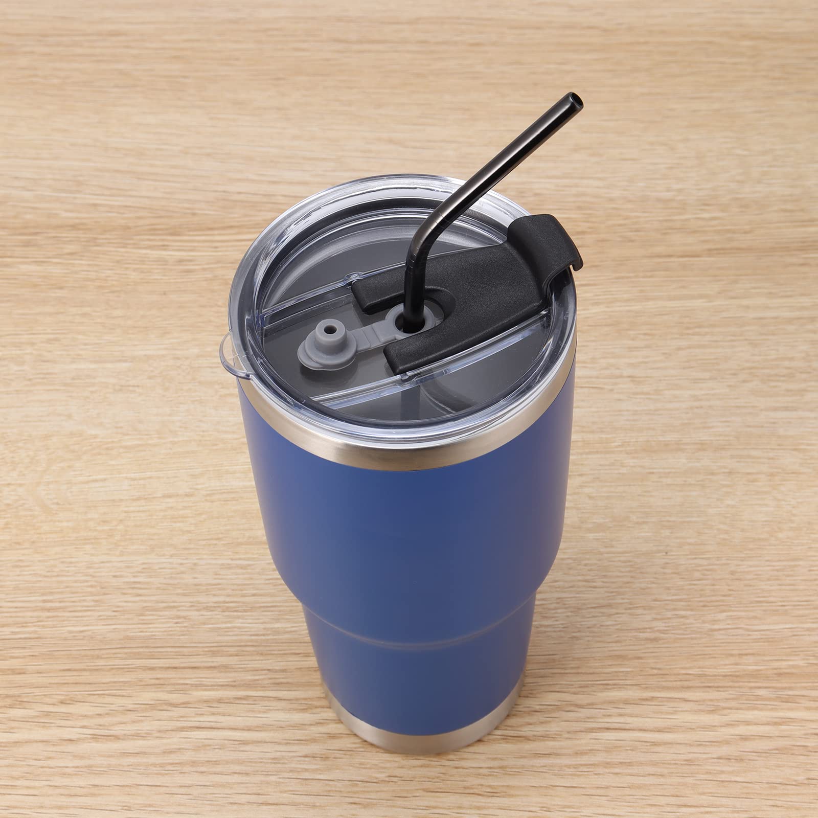 Docik 30 oz Tumbler Lids for Yeti 30oz Tumbler Yeti 14oz Mug and Yeti 26oz Cup, Spill Proof Splash Resistant Flip Lid, BPA-Free, 2 Pack (Black)