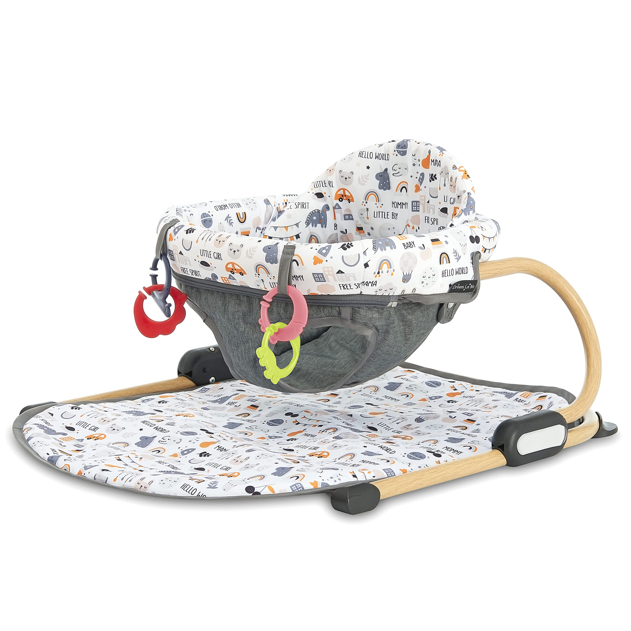 Dream On Me Snug N' Play Floor Seat, Hello World