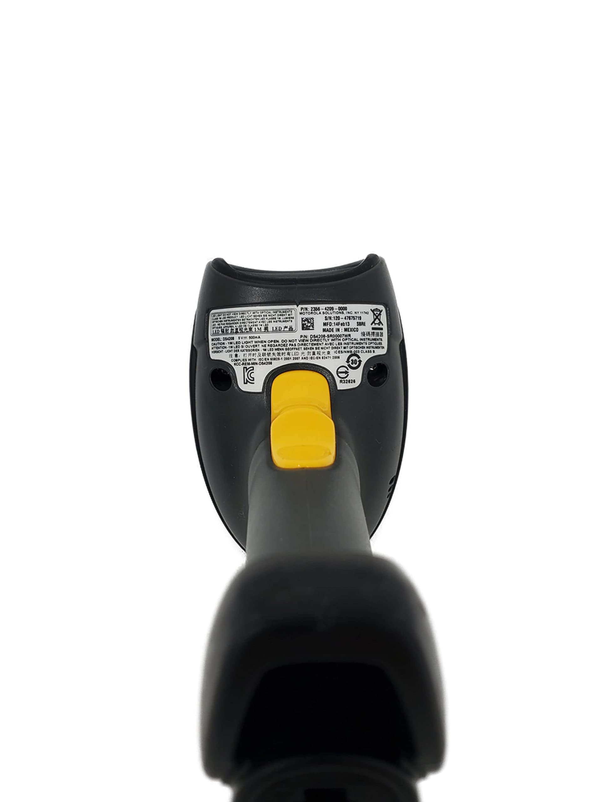 MOTOROLA, DS4208, USB KIT, Includes Scanner (DS4208-SR00007WR) and 7 Foot Straight Shielded USB Cable (CBA-U21-S07ZAR), Black - Model#: DS4208-SBZU0100ZWR (Renewed)