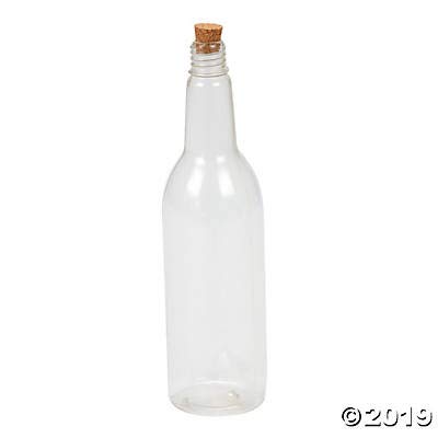 Sandart Plastic Bottles- Set of 12 Bottles and Corks - DIY Crafts for Kids