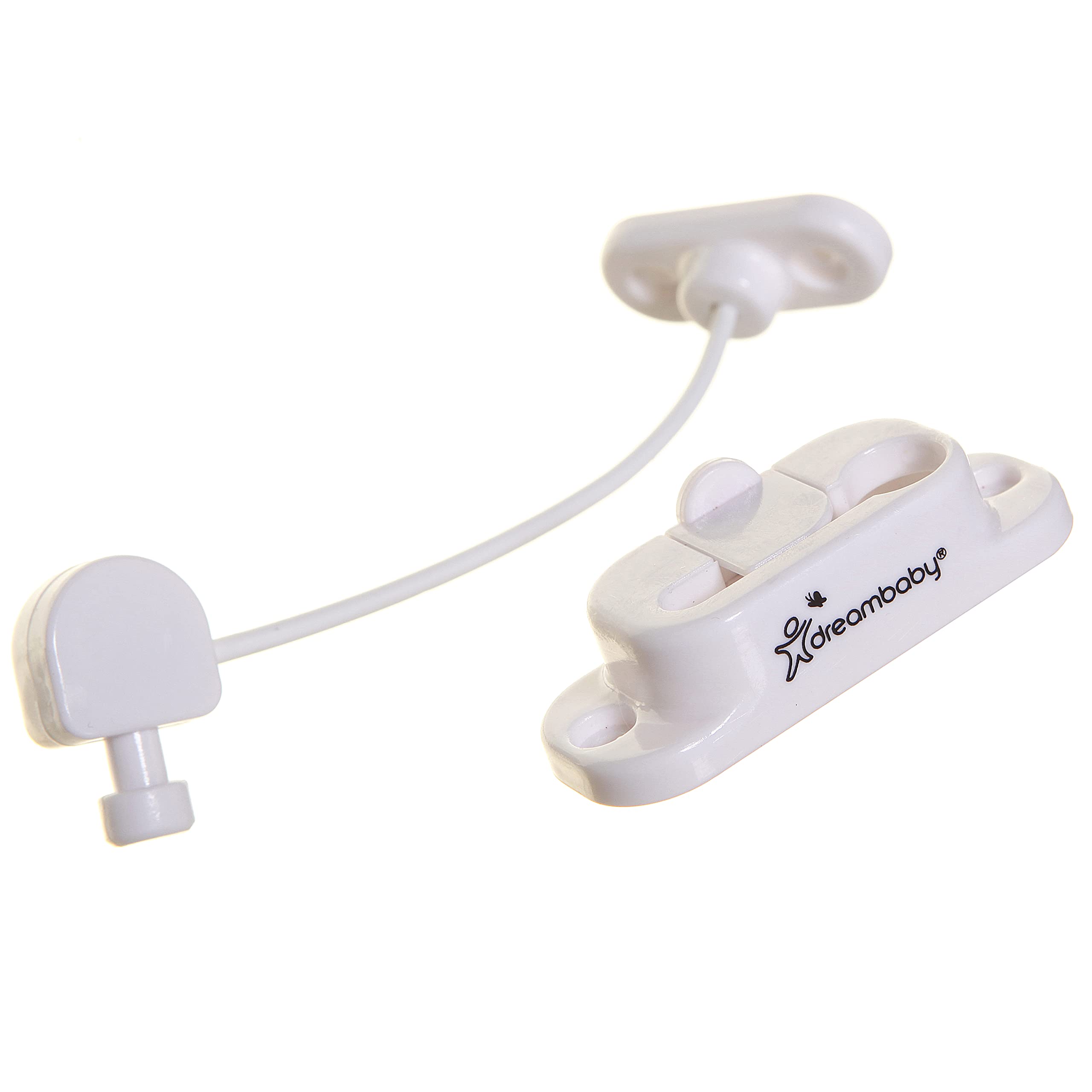 Dreambaby Breezz-Safe Keyed Sliding Window Restrictor Lock for Childproofing - Baby Safety Window Guard Stopper - White