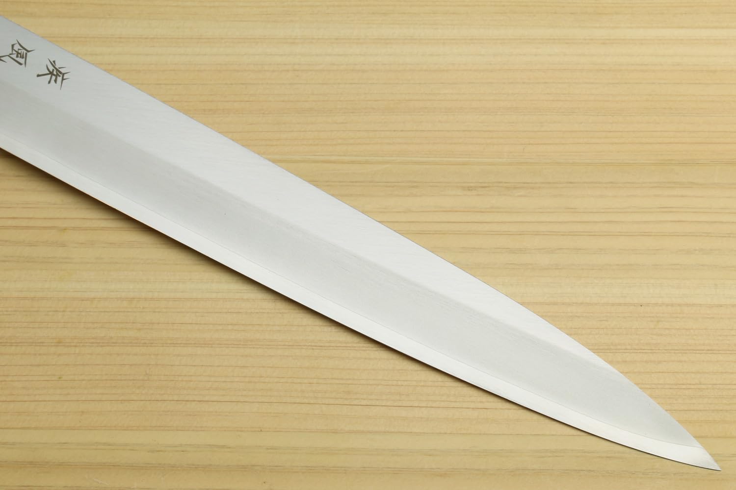 Yoshihiro Inox Stainless Steel Yanagi Sushi Sashimi Japanese Chef Knife with Saya Cover (11.8'' (300mm))