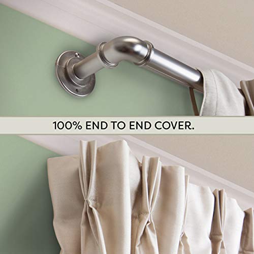 Rod Desyne Industrial Pipe Design Towel Bar, 30 inch, Satin Nickel