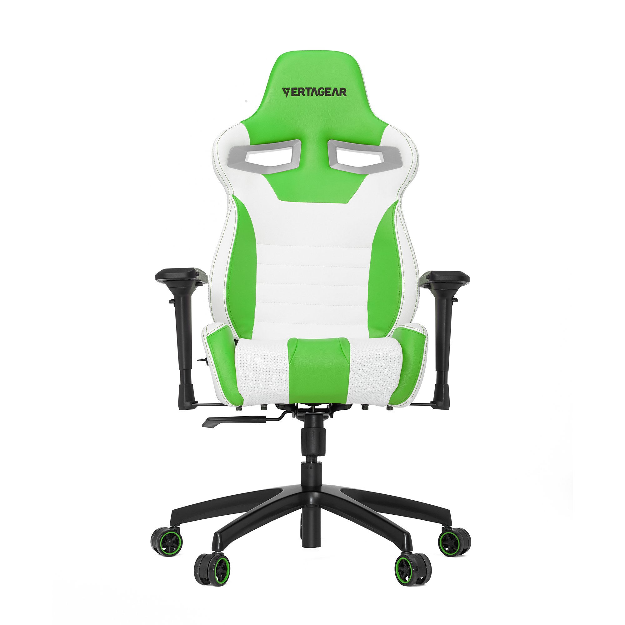 Vertagear S-Line SL4000 Racing Series Gaming Chair - White/Green (Rev. 2)