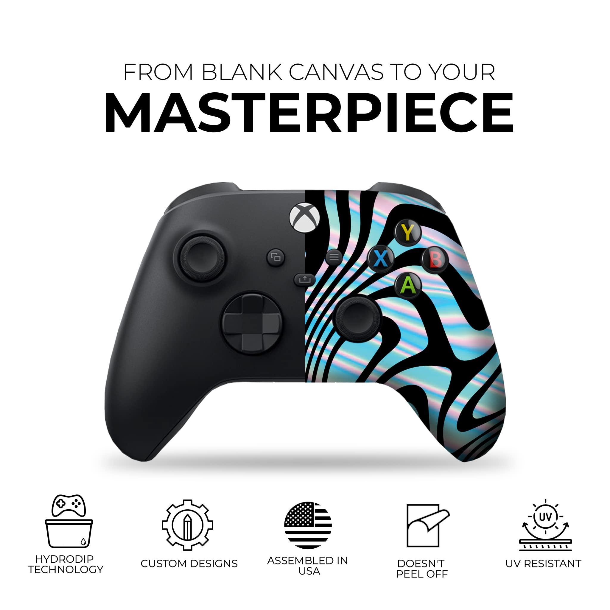 DreamController Original X-box Wireless Controller Special Edition Customized Compatible with X-box One S/X-box Series X/S & Windows 10 Made with Advanced HydroDip Print Technology(Not Just a Skin)