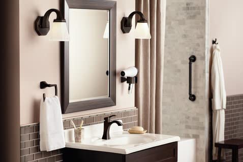 Moen Voss Polished Nickel Two-Handle Widespread Bathroom Faucet, Valve Required, T6905NL