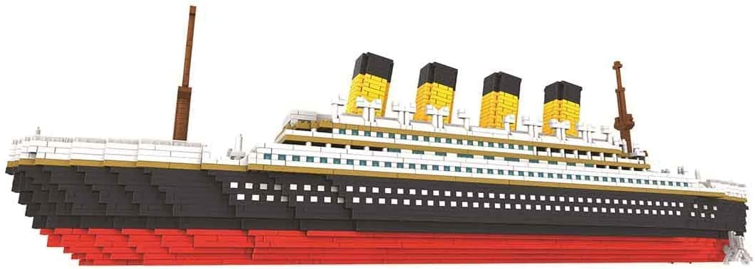 FULHOLPE Titanic Model Building Block Set, 3800Pcs Cruise Ship Titanic Boat Model Building Kit Compatible with Creator Expert 10294