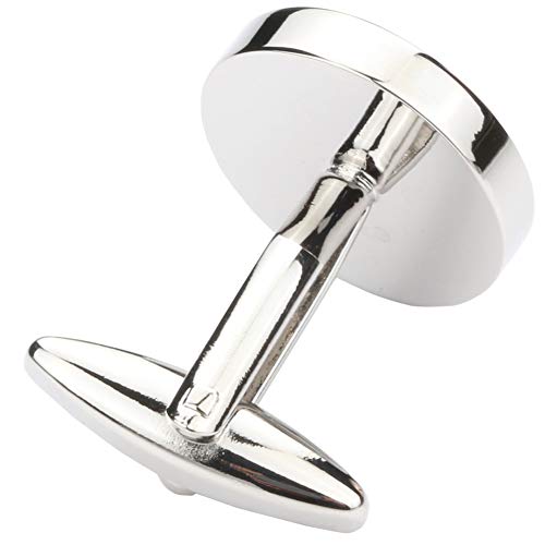 Dannyshi Mens Classic Stainless Steel Initial Cufflinks 26 Alphabet Initial Letter Cufflinks Business Wedding Shirts A-Z (U)