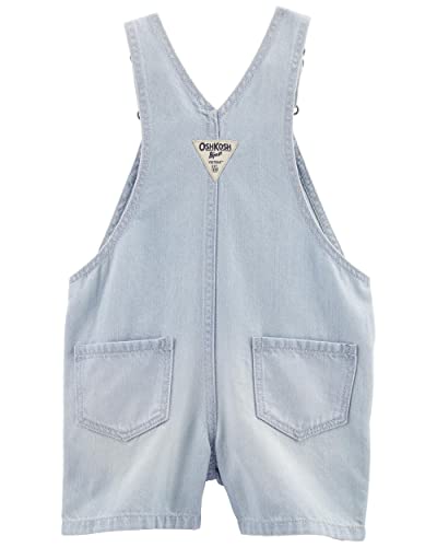 OshKosh B'Gosh Girls' World's Best Overalls, Denim Eyelet, 18 Months