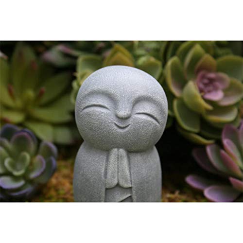 VELIHOME Jizo Statue,Jizo Monk Statue,The Perfect Little Jizo Buddha for Your Home or Garden Outdoor Decoration