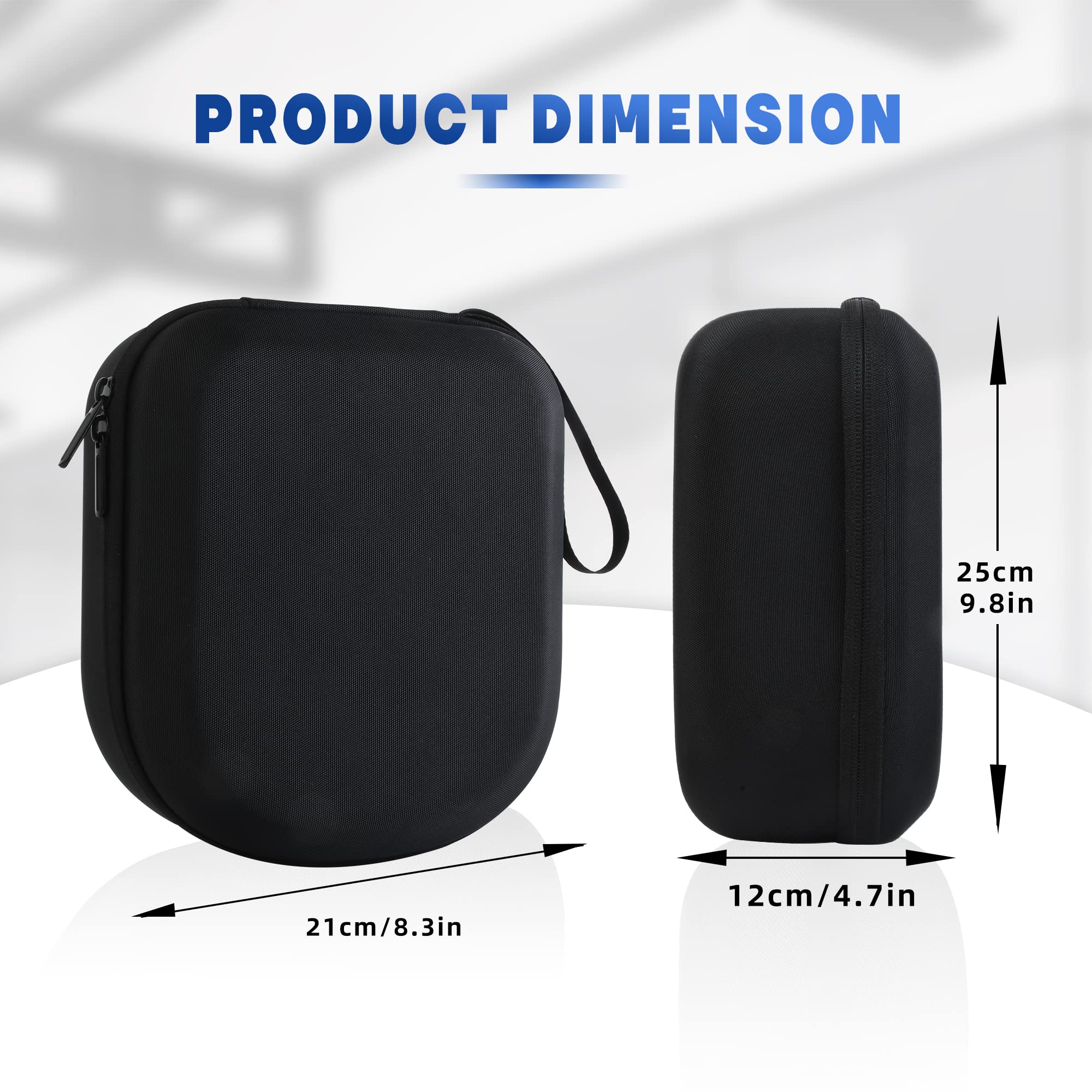 CyberSoldier Carrying Case for Oculus Quest 2, Durable Lightweight Portable Hard VR Case, Protective Carrying Case Compatible with Oculus Quest 2 Elite Strap Suitable for Travel & Home Storage.