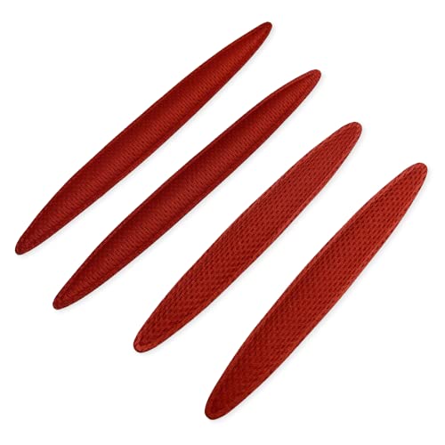 Cycling Helmet Padding Kit (2-Pack), Universal Replacement Bicycle Foam Pads Padding Cushions Set for Outdoor Sports Bike Helmets, Red
