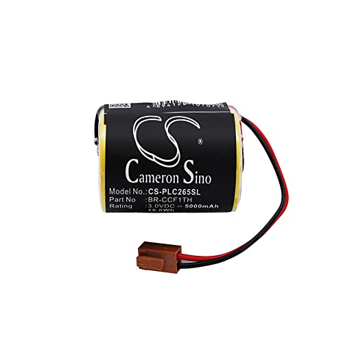 Cameron Sino New 5000mAh Replacement Battery Fit for Panasonic A02B-0120-K106, A20B-0130-K106, A98L-0031-0007, BR26500, BR-C, BR-CCF1TH