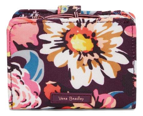 Vera Bradley Lighten Up RFID Small Wallet in Indiana Blossoms
