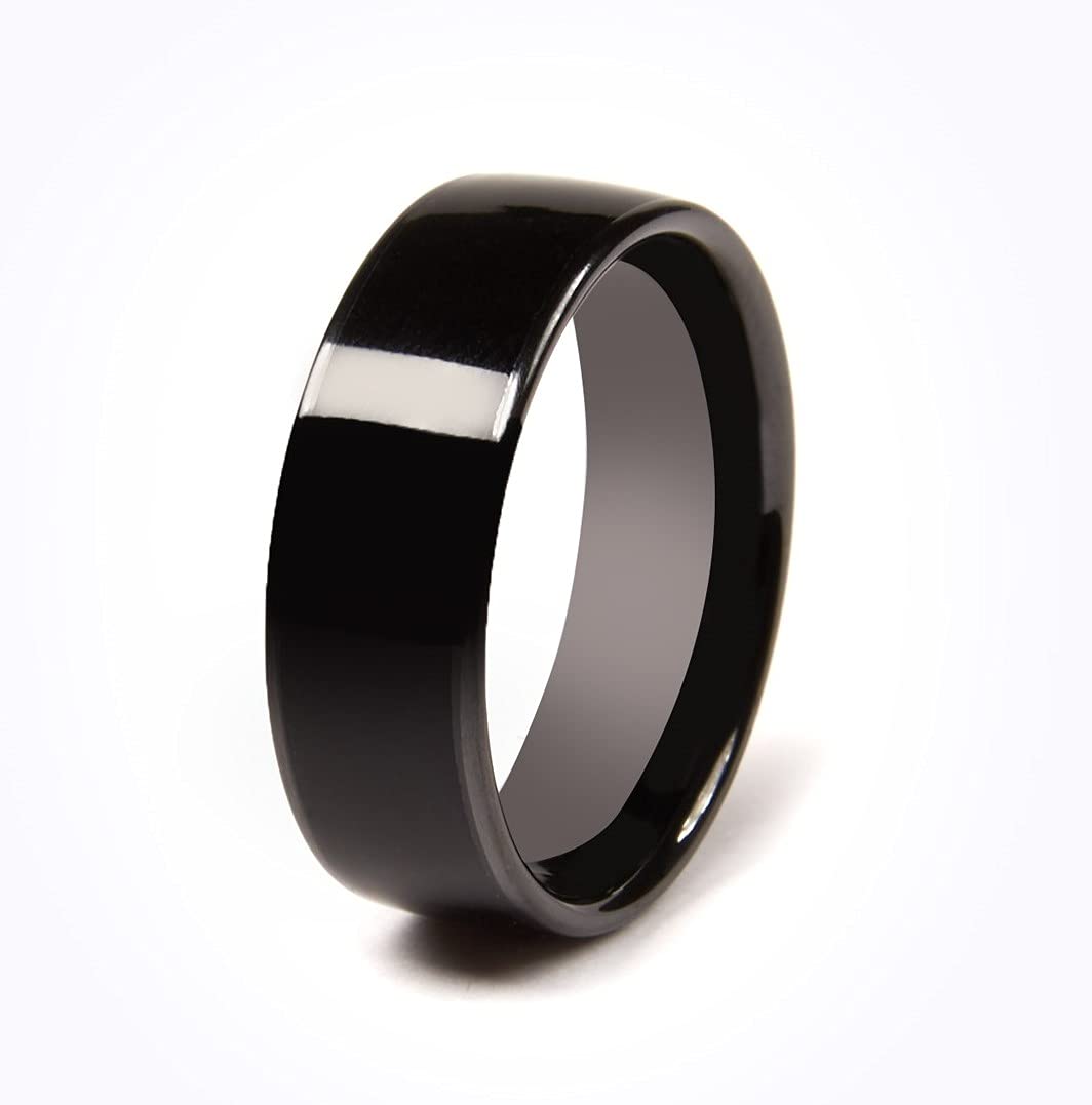 CNICK Tesla Smart Ring Accessories: Ceramic Ring for Model 3/Y/S/X to Replace Key Card Key fob. (9, Black)